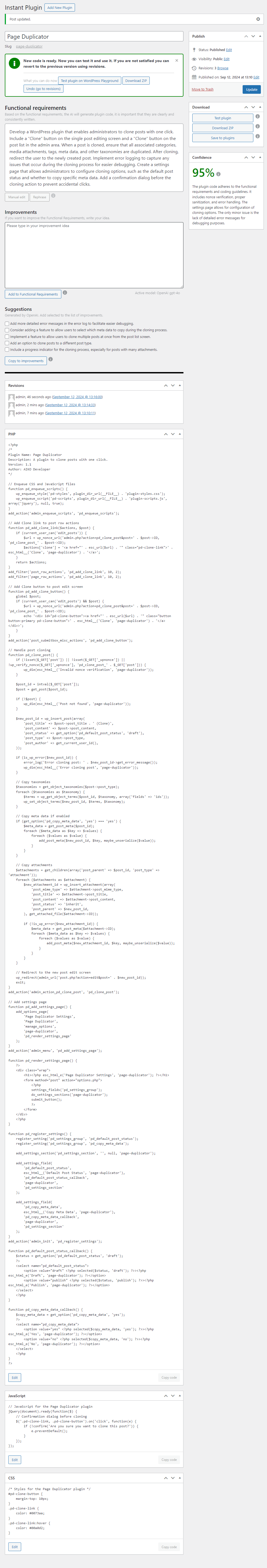 AIKO: Instant Plugins AI Developer by BoldThemes | CodeCanyon
